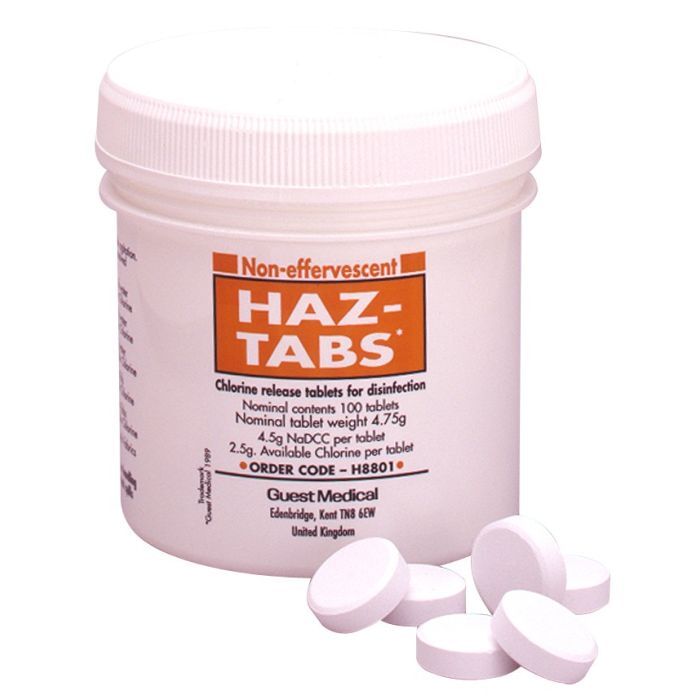 4.5g NaDCC Haz Tab Tablets (100) | Medguard